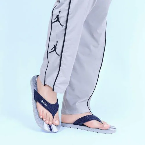 Buy Action Stylish Grey Blue Slipper For Men Online at Best Prices in ...