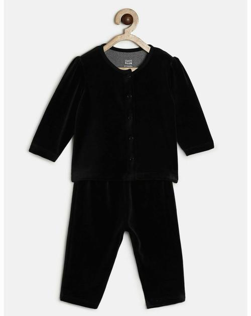 Buy MINI KLUB Baby Girls Pink Cotton Top And Bottom Online at Best ...