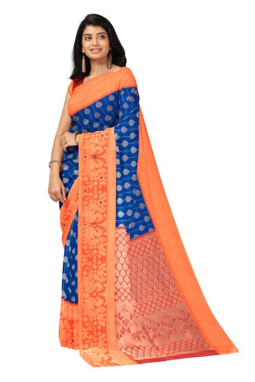 Buy KSR HANDLOOMS-WOVEN-PURE MUGA GADWAL SAREE Online at Best Prices in ...