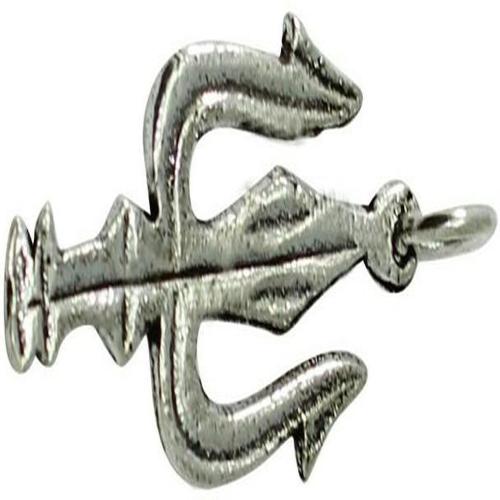 Raviour Lifestyle Trishul shiv trishul Silver Locket - JioMart