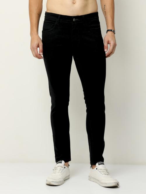Buy TRIGGER Men Trim-Fit Rinse Black Jean Online at Best Prices in ...