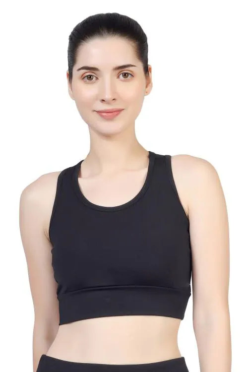 Buy BLUEFICUS Dry Fit Nylon Low Impact Active Bra with Removable Cookie ...