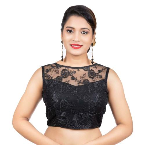 Buy Areum Women Black Solid Dupion Silk Blouse (42) Online at Best Prices in India - JioMart.