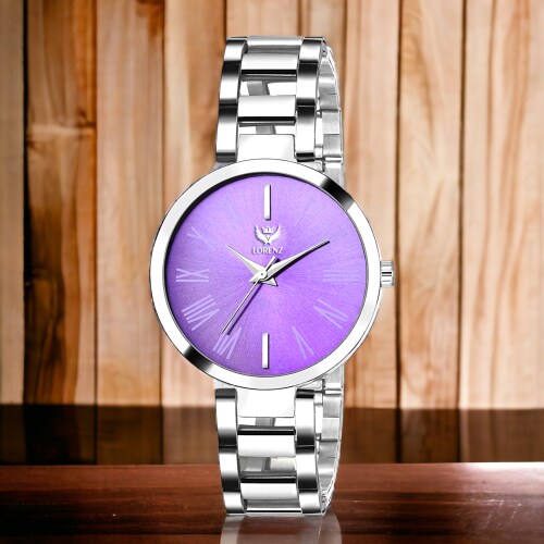 Buy LORENZ Analogue Purple Dial Watch for Women | Watch for Girls - AS ...