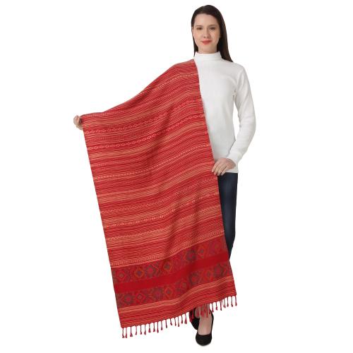 Buy EVAZ Stylish Woolen Stoles For Women's -Red Online at Best Prices ...