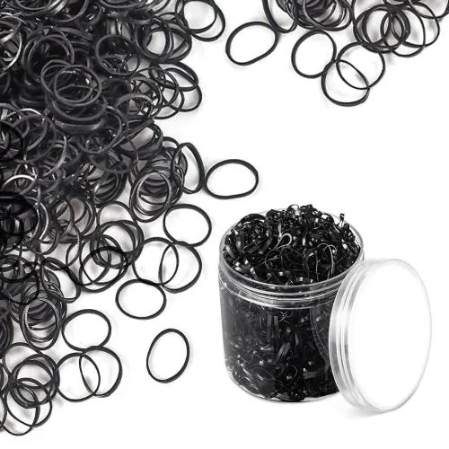 Noyonaa Black Rubber Hair Rubber Band (Pack Of 600) - JioMart