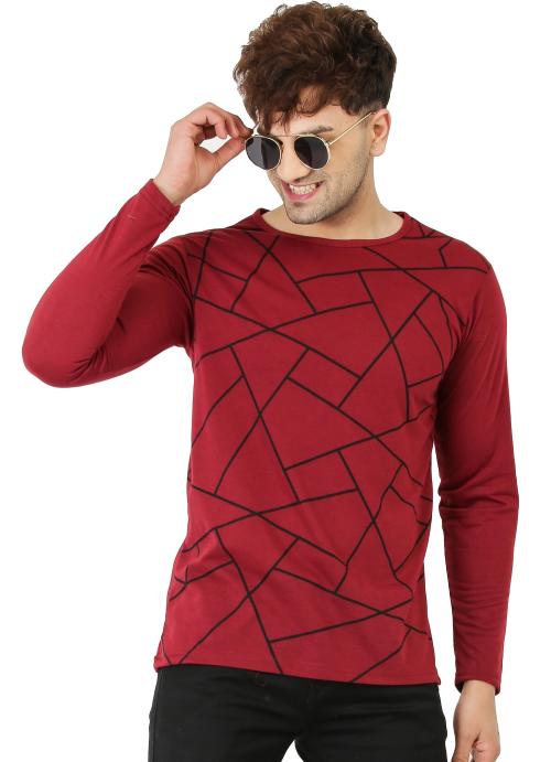 Buy LEOTUDE Regular Fit Full Sleeve Men's T-Shirt Online at Best Prices ...