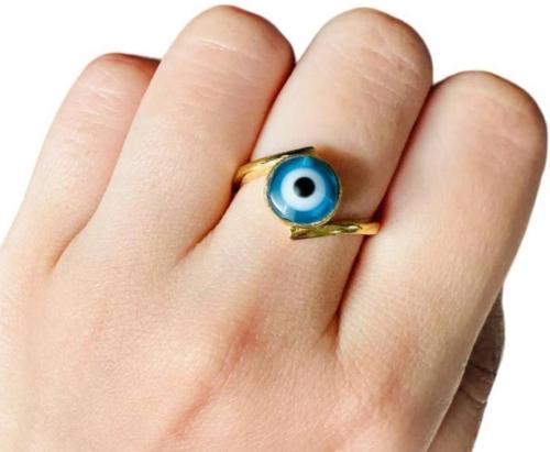 Buy Chopra Gems & Jewellery Gold Plated Brass Evil Protection Stone ...