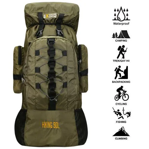 Buy Extreme Machine 90 L Waterproof Polyester Fabric Detachable 2 in 1 ...