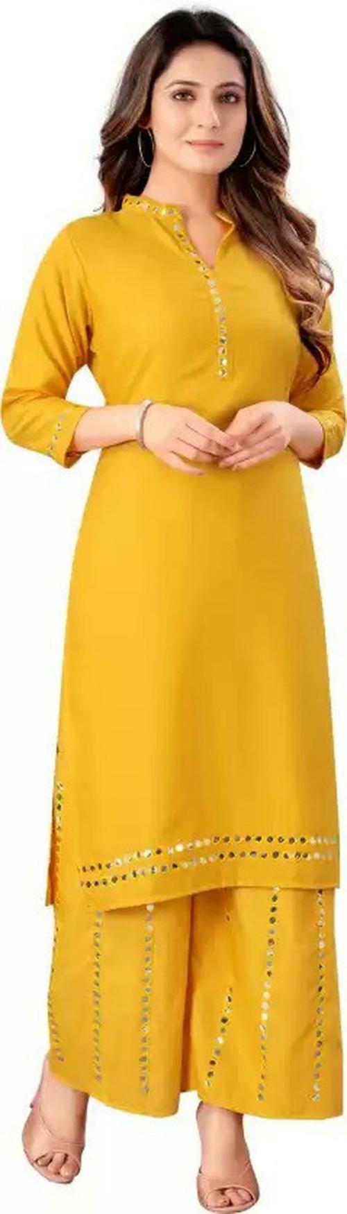 Buy Helwin Desiner Women Kurta Palazzo Set Online at Best Prices in ...