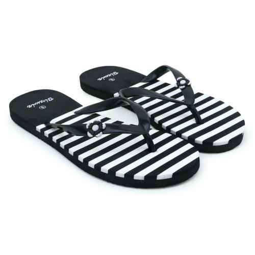 Buy Bizwiz Black Rubber Slippers for Women & Girls Online at Best ...