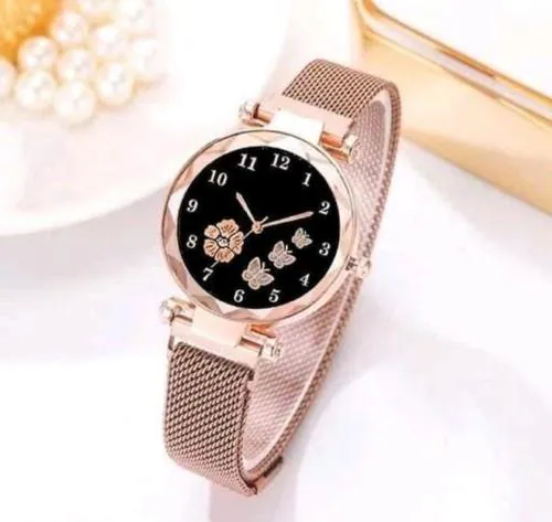 Buy AKVSALE Diamond Dial with Latest Generation Black Magnet Belt Watch ...