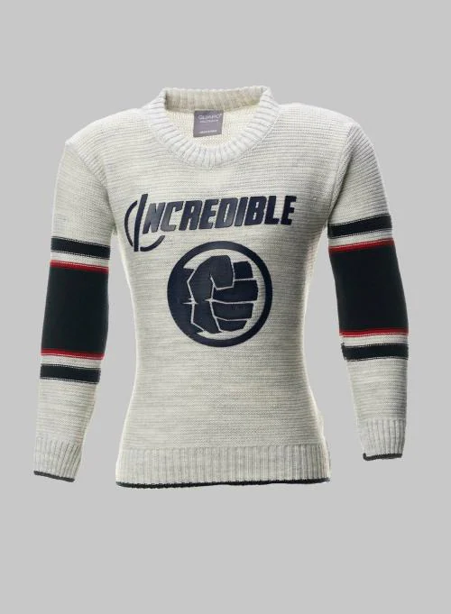 Guapo Boys Grey Printed Acrylic Blend Sweater - JioMart