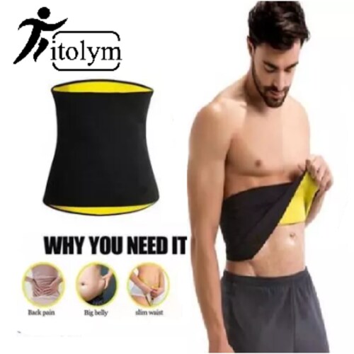 Buy FITOLYM Unisex Hot Body Shaper Neoprene Slimming Belt Tummy Control ...