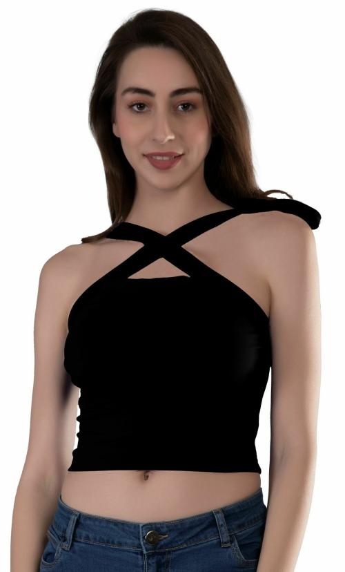 Buy AD2CART A1721 -2 Women Cotton X Neck Sleeveless Sleeve stylish Top ...
