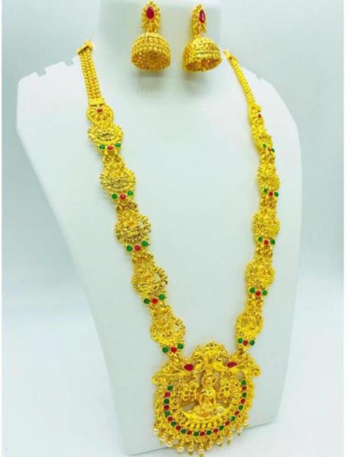 Buy Makhan Gold Alloy Gold Plated Jewel Set For Women (Gyt-6) Online at ...