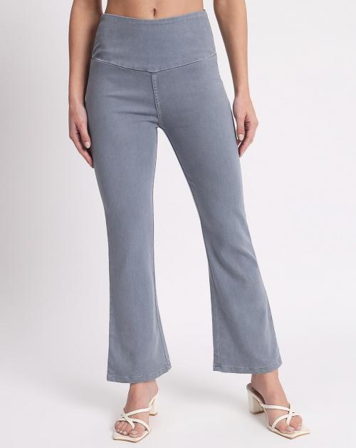 Buy AngelFab Denim Bootcut Jeggings Online at Best Prices in India ...