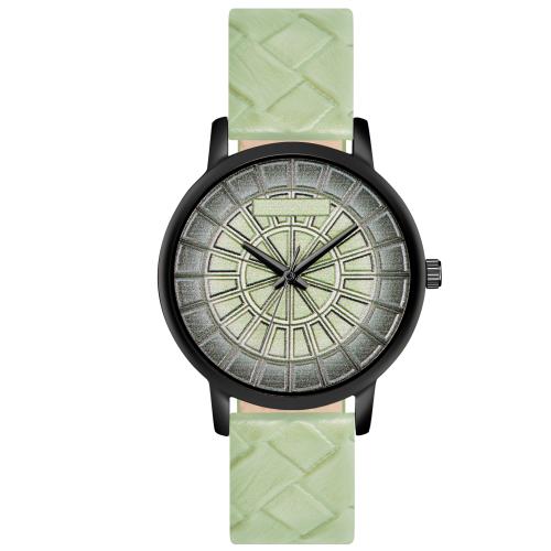 Buy Zabby Allen Green Leather Belt Analog Women Watch For Girls Online ...