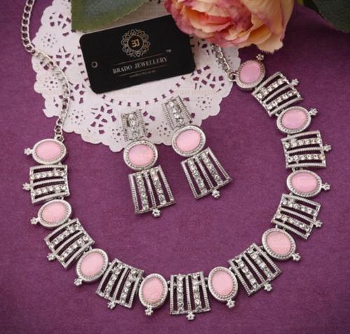 Buy MBRO JEWELLERY Exclusive Rose Gold Traditional Necklace for Women ...