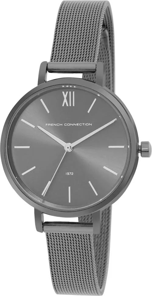 Buy French Connection Analog Black Dial Black Strap Watch For Women ...