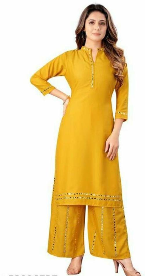 Buy Helwin Desiner Women Kurta Palazzo Set Online at Best Prices in ...