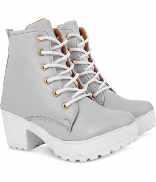 Buy Krafter Grey Boots for Women Online at Best Prices in India - JioMart.