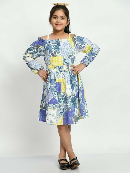 Buy Bella Moda Girls Casual printed Dress 100% Cotton Online at Best Prices in India - JioMart.
