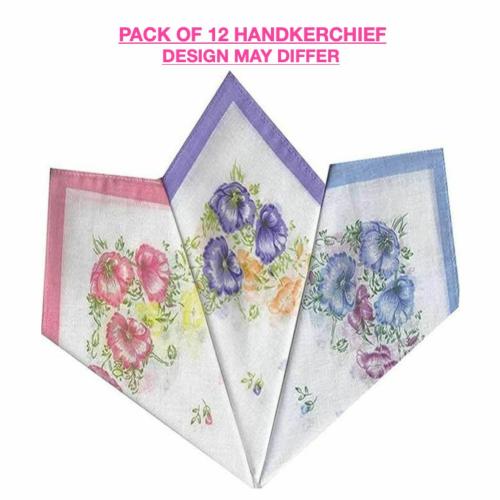 Buy BADLOOK LADIES & GIRLS COTTON HANKY WITH BEAUTIFULL FLOWER PRINT ...