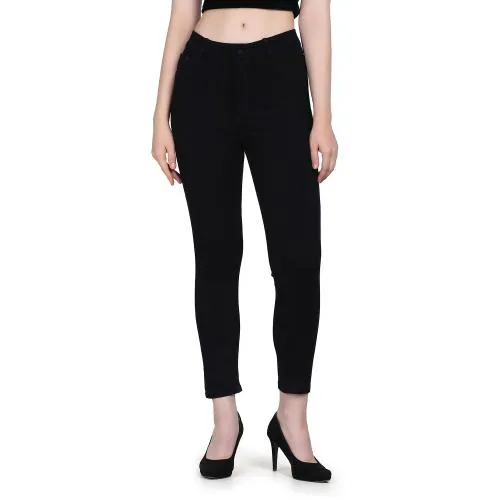 Buy Plazma Jeans Womens Skinny Fit High Waist Black Color Jeans|women ...