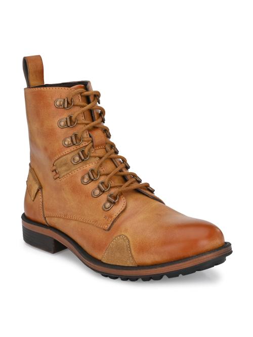 Buy Big Fox Men's Long Boots Shoes Beige Online at Best Prices in India ...