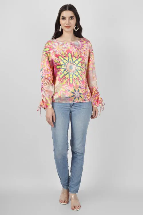 Buy ANASCO INDIA BUYING HOUSE GEDEP WOMEN MULTICOLOR TOP/FULL SLEEVES / PRINTED TOP. Online at ...