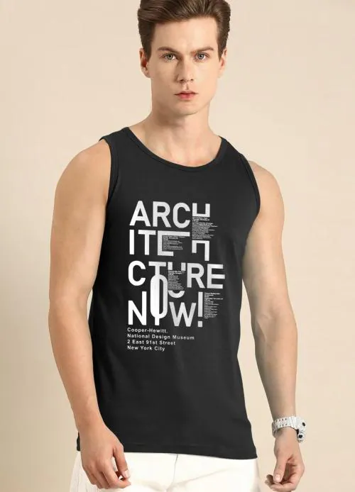 Buy Pack of 1 Ausk Black Men Vest Online at Best Prices in India - JioMart.