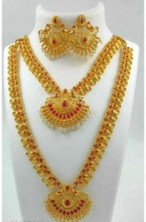 Buy D Zine Jewellers Gold-Plated Alloy Jewel Set (Multicolor) Online at ...