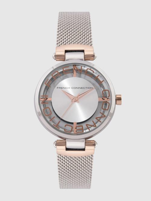 Buy French Connection Analog Silver Dial Silver Strap Watch For Women ...
