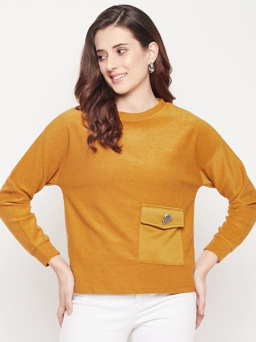 Buy CAMLA Women Mustard Solid Top Online at Best Prices in India - JioMart.