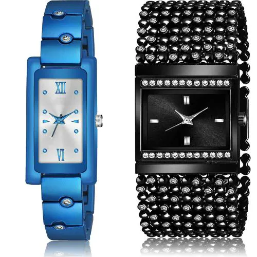 Buy NEUTRON New Tread Chain Bracelet Diamond Blue And Black Colour ...