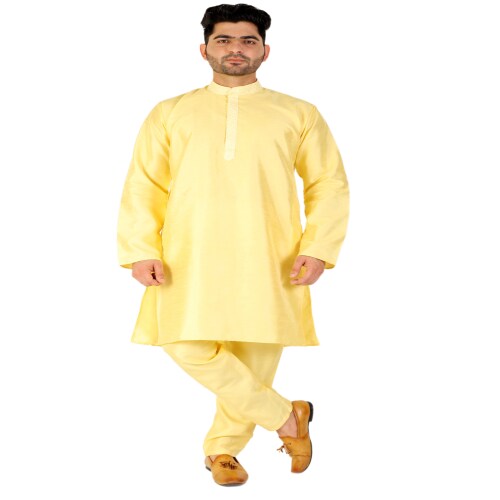 Buy Pro Ethic Style Developer Men's Kurta Pajama Silk Online at Best ...