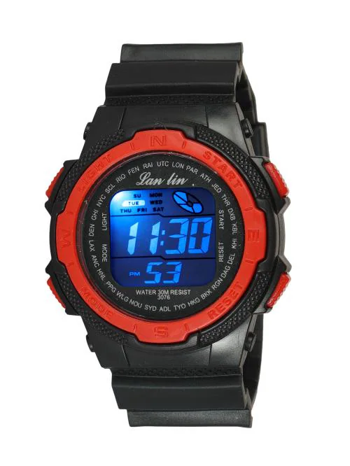 Buy SKYLOFTS Sports Watch with 7 Color Lights, Day & Date LED Watch for ...