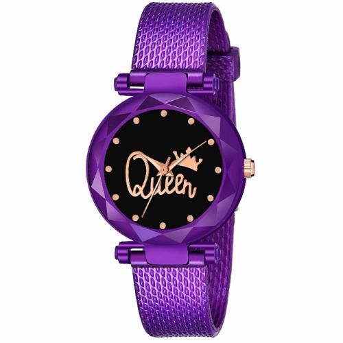 Buy KIARVI GALLERY Analogue New Queen Designer Dial PU Strap Watch for ...