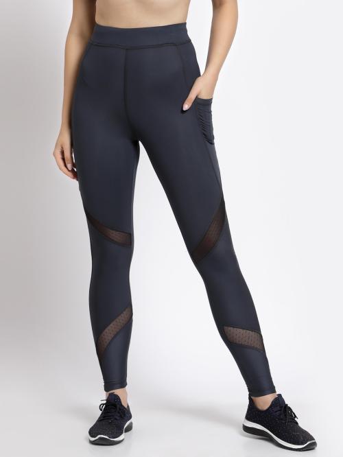 Buy PureKnots Women's Black Poly Lycra Rapid Dry||Breathable Mesh ...