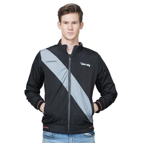 Buy BURDY Men Navy Solid Polyester Casual Jacket Online at Best Prices ...