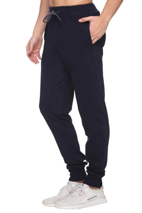 Buy BASIS Solid Men Dark Blue Track Pants () Online at Best Prices in ...