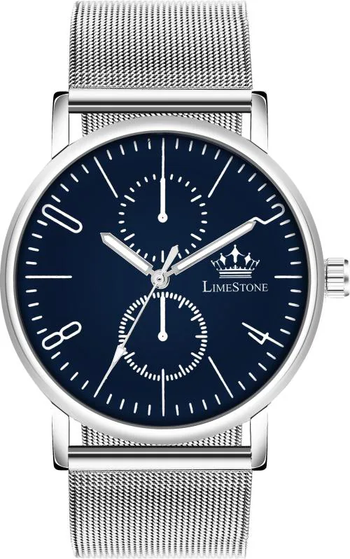 Buy LIMESTONE Mesh Metal Strap Minimalist Stainless Steel Slim Quartz ...