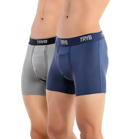 Buy TRYB Mens Sport Performance Stretch Quick Dry Moisture Wicking Athletic Active Square Cut ...