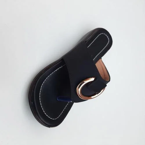 Buy Banuchi Black Flats Sandal for women Online at Best Prices in India ...