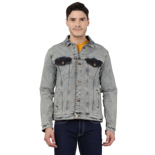 Buy Llak Jacket Men Slim Fit Stretchable Denim-Jacket-M Online at Best ...