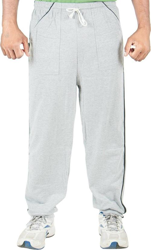 Buy KETEX concepts Men GREY Solid Cotton Track Pants Online at Best ...