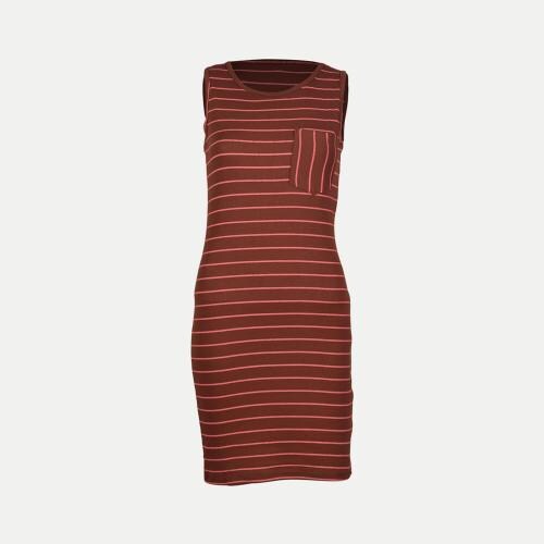 Buy Rad Prix Women Rust Striped long knit Dress Online at Best Prices ...