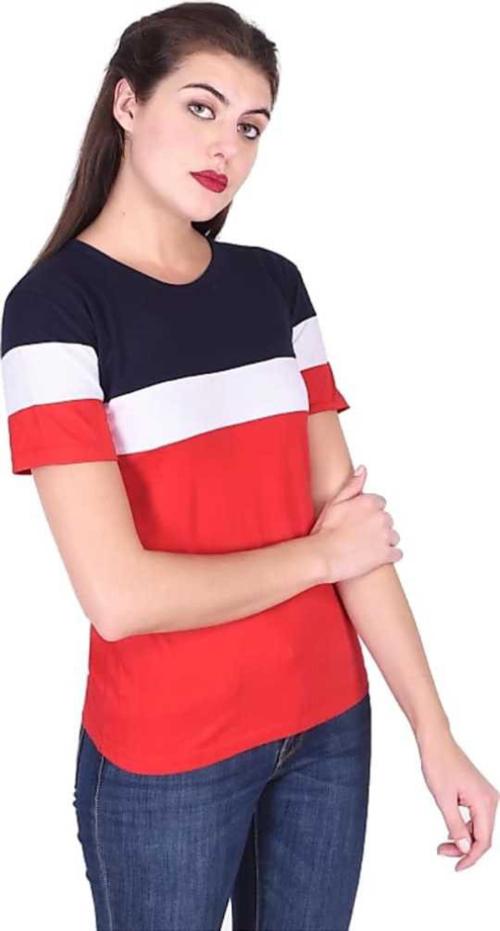 Buy Ryte Style Women Cotton Silk Color Block Top Online at Best Prices ...
