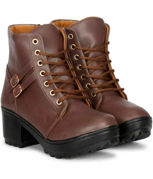 Buy Krafter Brown Boots for Women Online at Best Prices in India - JioMart.